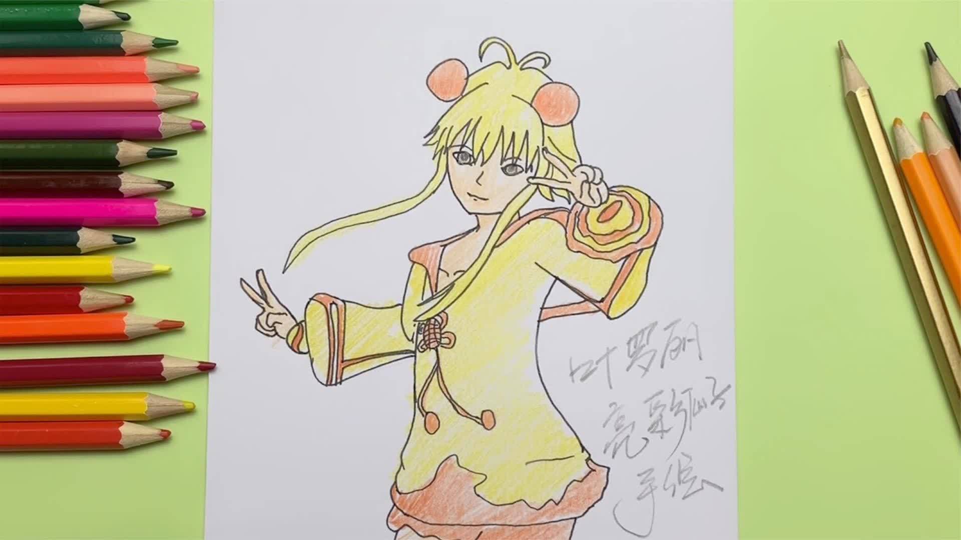 少儿│叶罗丽亮彩仙子卡通简笔画?