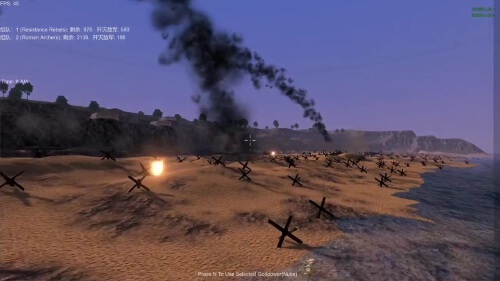 集结吧史诗战争模拟器:海滩大混战,史诗级战役开始了游戏史诗战争...