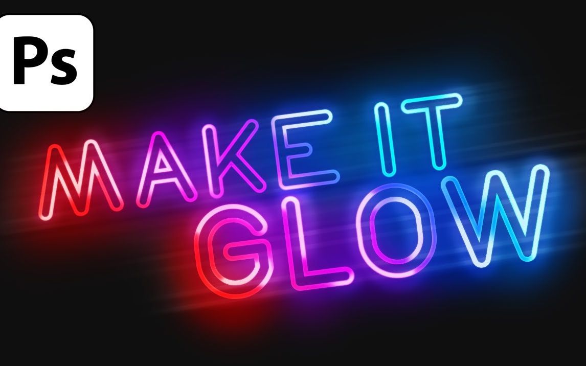 Photoshop-Neon Glow文本效果教程