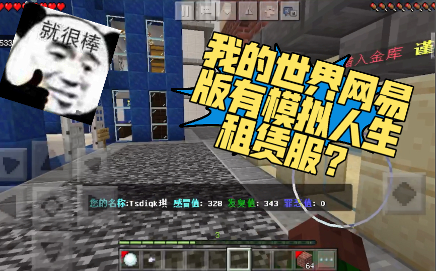 我的世界有模拟人生服务器吗? 恭喜你发现了一个宝藏我的世界网易...