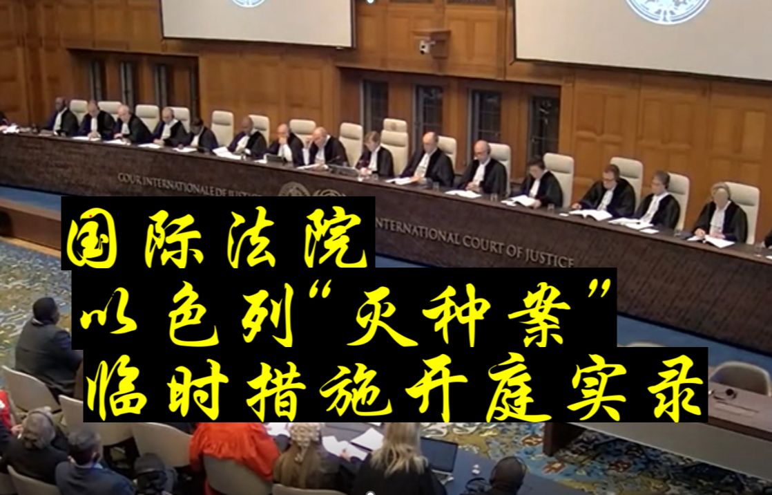 【开庭全程实录】国际法院裁定临时措施,以色列初战告负