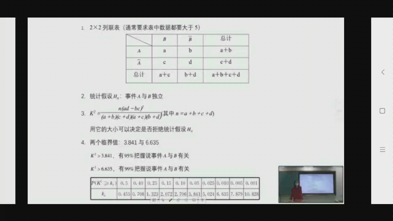 高中数学-概率与统计:独立性检验-2020寒假网课