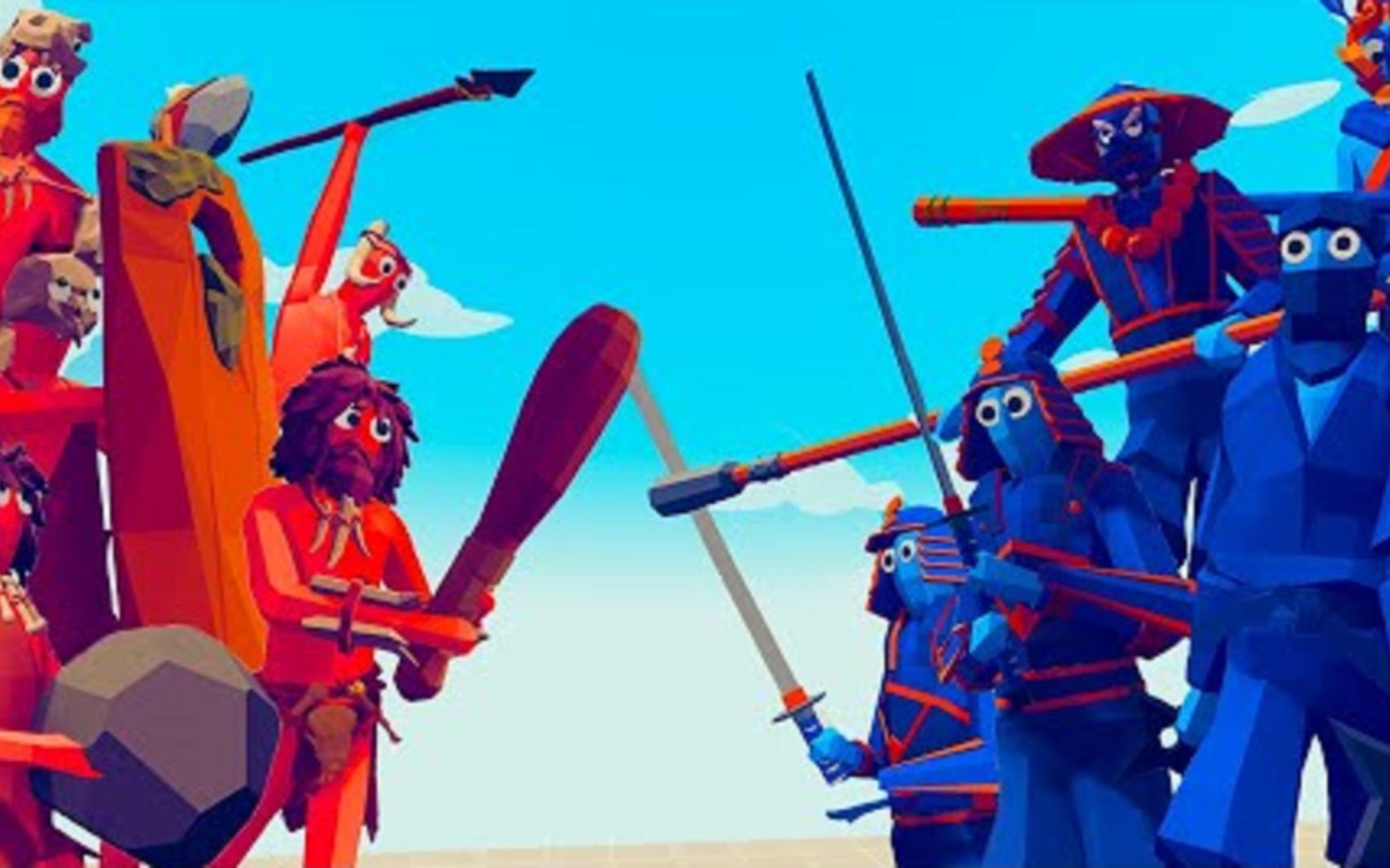 全面战争模拟器:爆笑慢镜头,王朝队vs部落队!