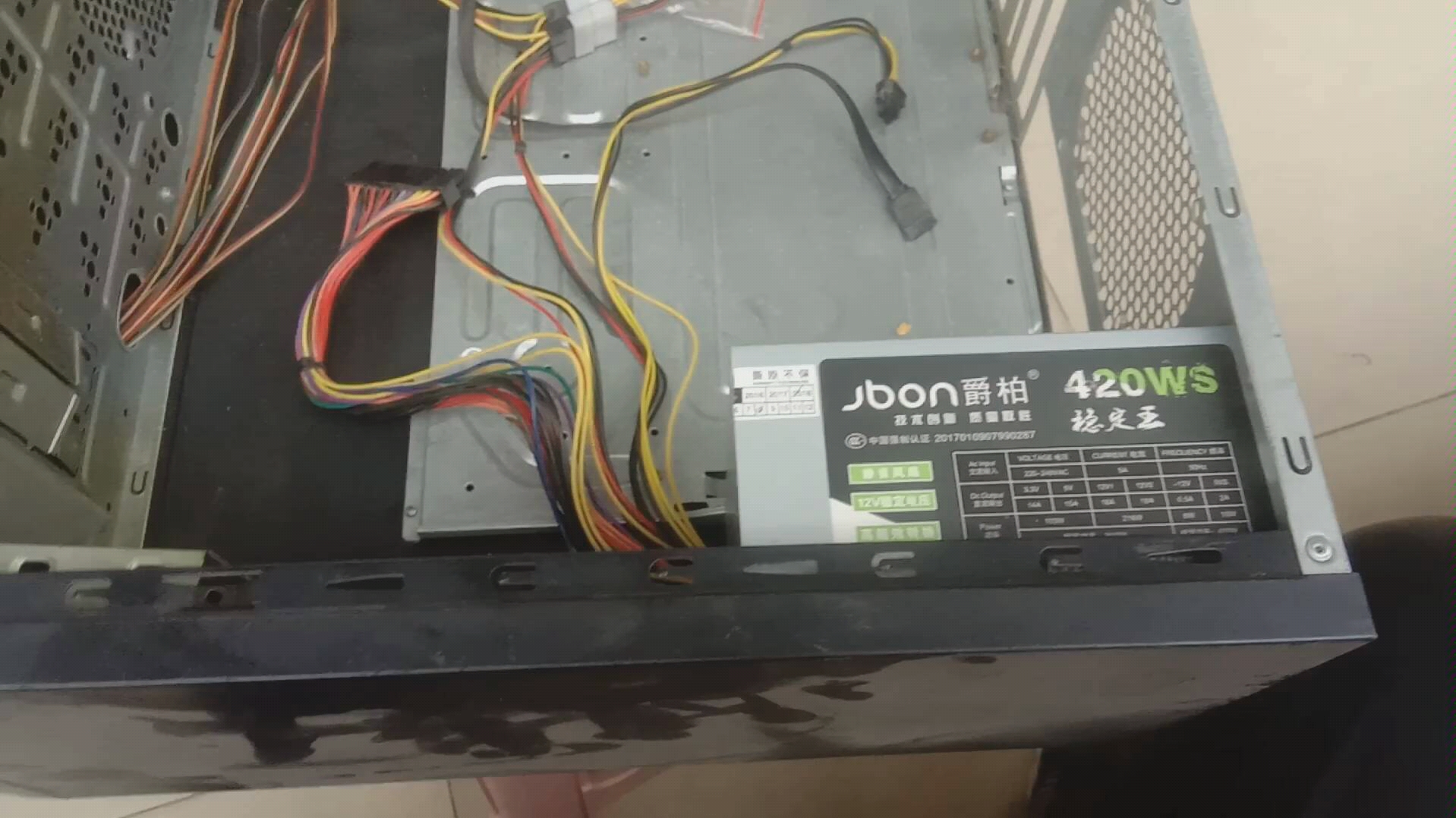 拆机淘宝销量最火的爵柏电源,看看所谓的水泥pfc到底是什么?真相是...