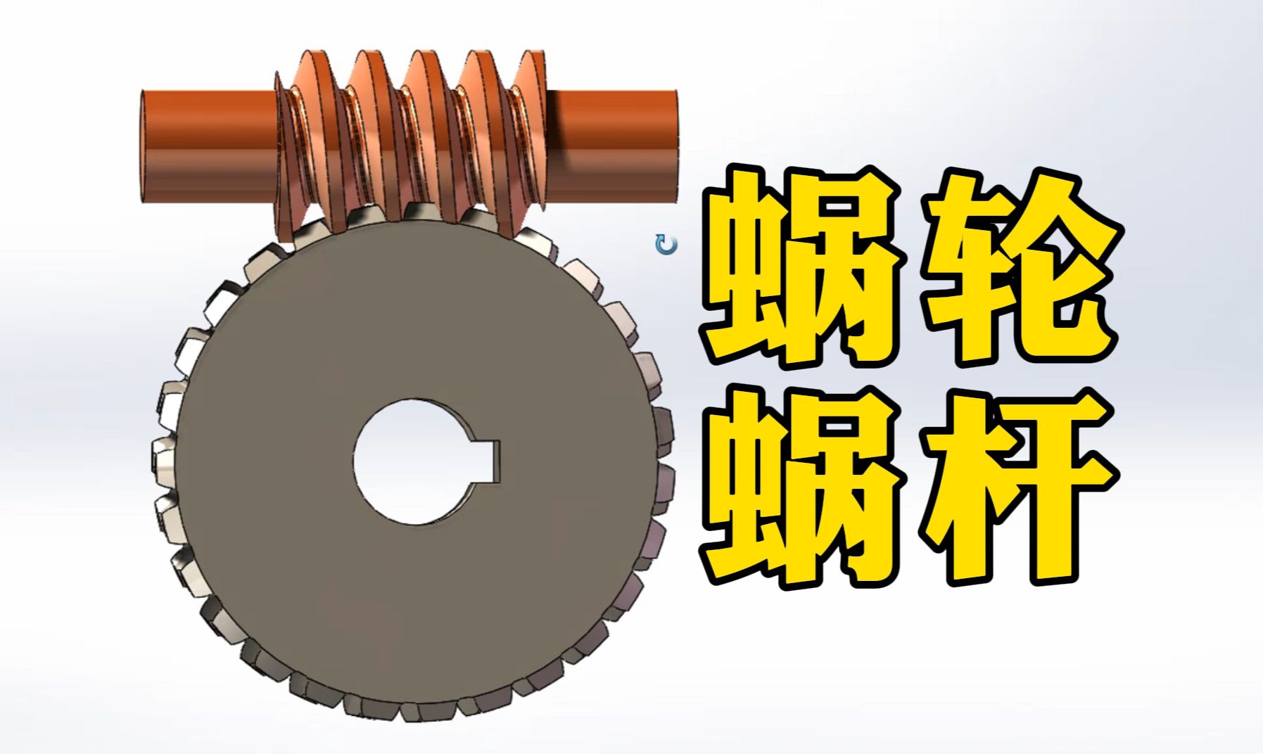 SolidWorks蜗轮蜗杆居然还可以这样配合使用,这也太方便了