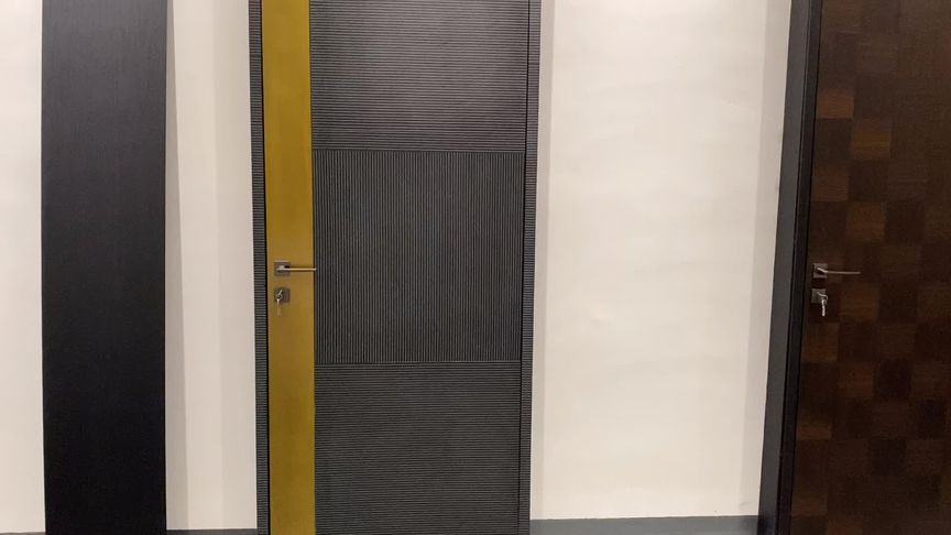 3米8高的科技木门你知道长什么样吗#科技木皮工艺 #超高门