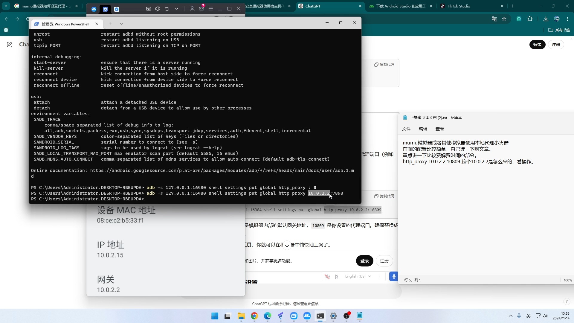 在 Windows 11 中使用 MuMu 模拟器 12 国际版(国内版适用)配置代理