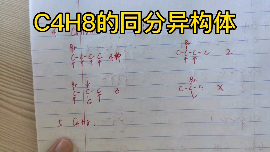 C4H8属于烯烃的同分异构体