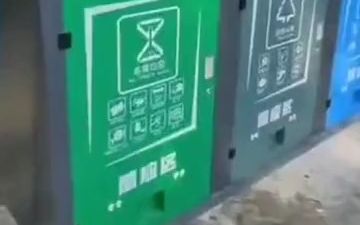 智能垃圾桶感应自动开门,无接触更卫生!
