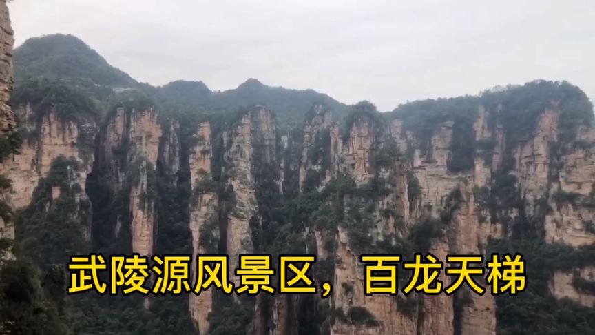 世界最高户外电梯 耗资1.8个亿 张家界国武陵源核心景区百龙天梯