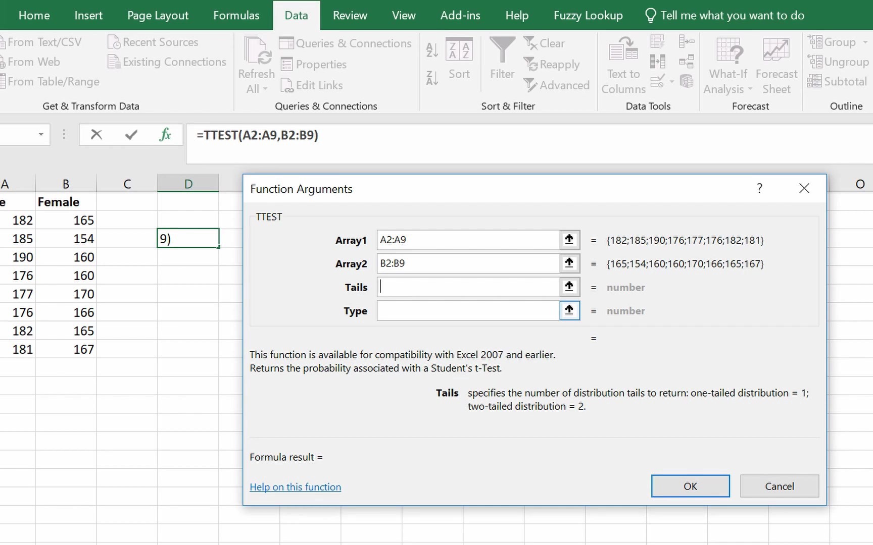 「Method」用Excel计算T-Texts 用于差异分析 How To Perform T-Tests ...