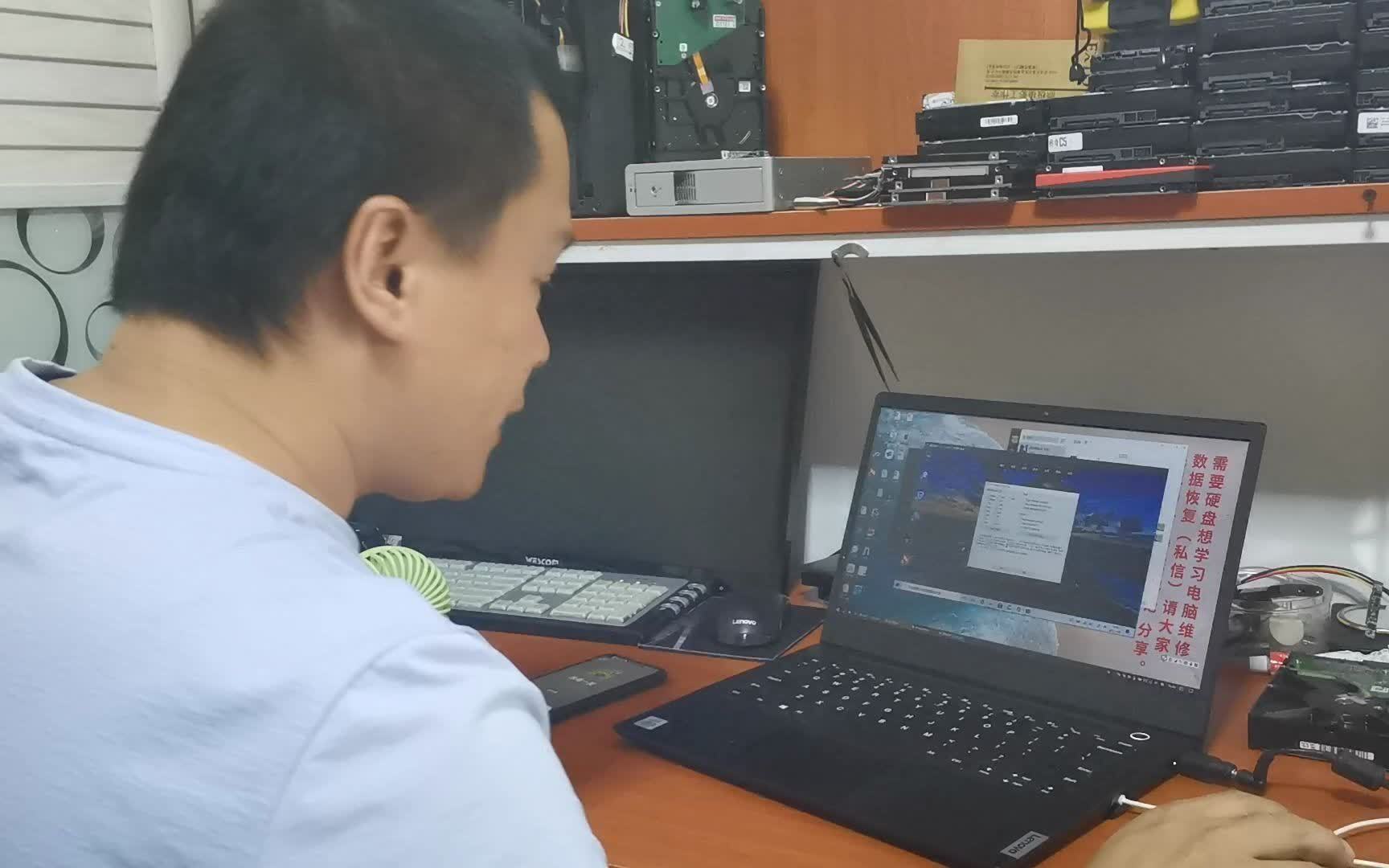 .粉丝找我恢复数据,安装系统不小心格式化所有硬盘,.