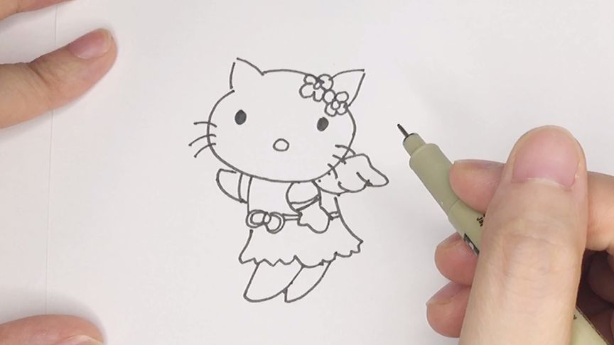 一分钟简笔画 Kitty猫