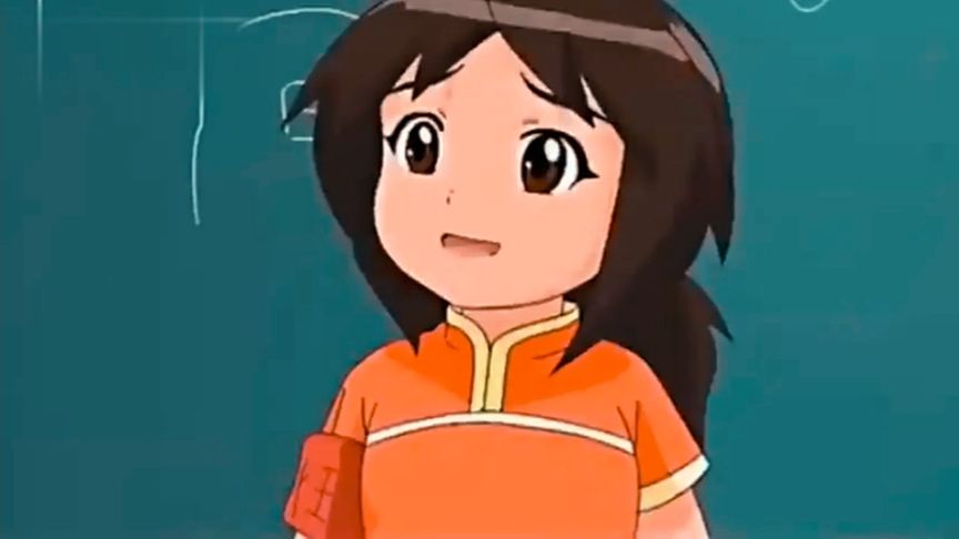 甜心格格:小公子教丝丝如何磨墨,如何擦黑板!