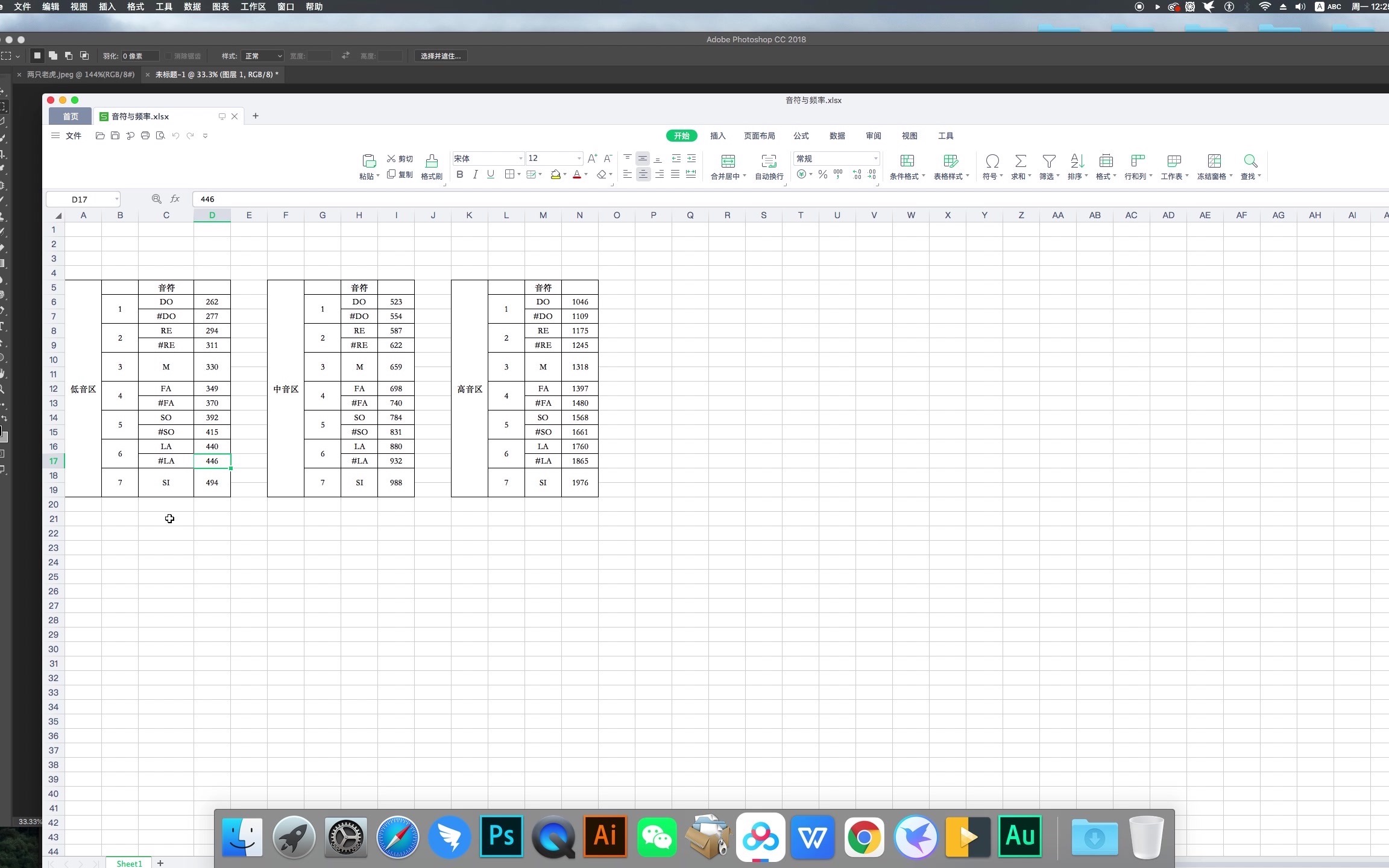 AU基础案例08:使用基础音符对《两只老虎》进行编曲