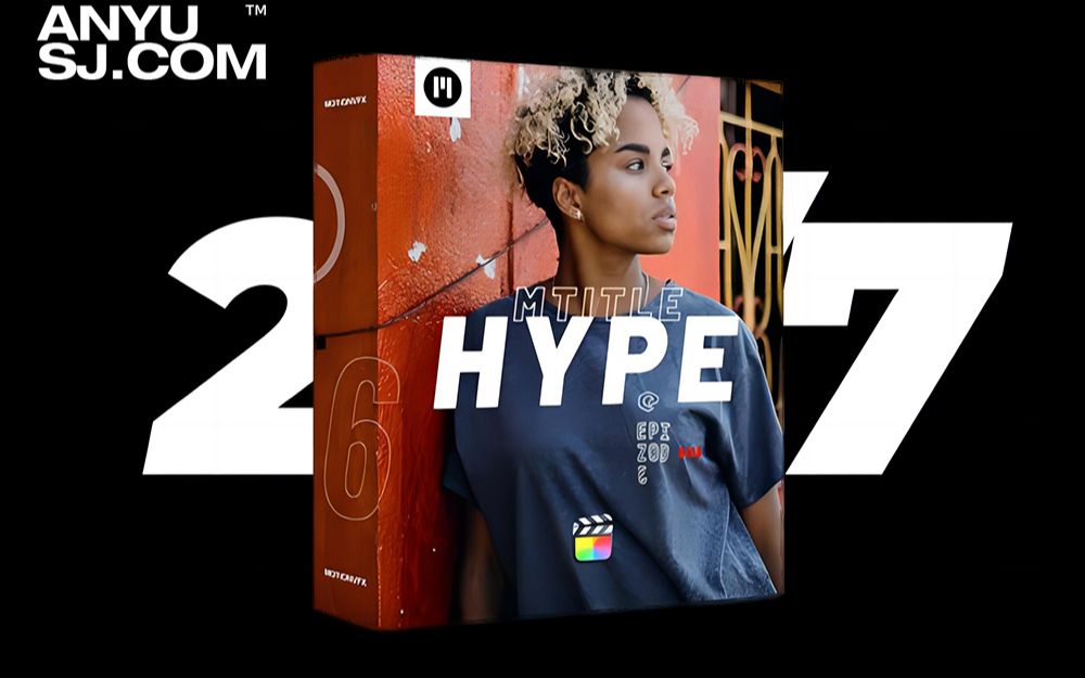 FCPX标题预设-60组现代都市品牌动态活力视频标题排版预设套装