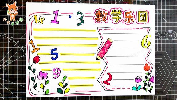 简单实用数学手抄报,学科手抄报模板,收藏肯定用得上