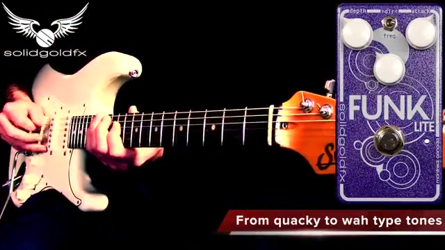 SolidGoldFX Funk-Lite Envelope Filter滤波 哇音 单块效果器 演示