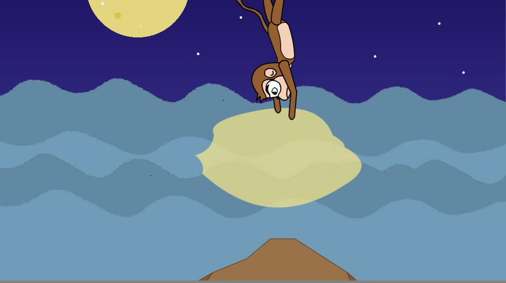 猴子捞月动画片