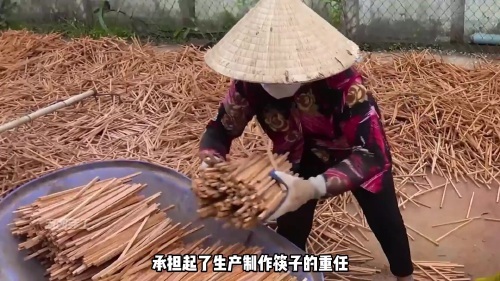 越南工厂生产的木筷子,砍伐当地的树木做原材料,耐用环保品质高