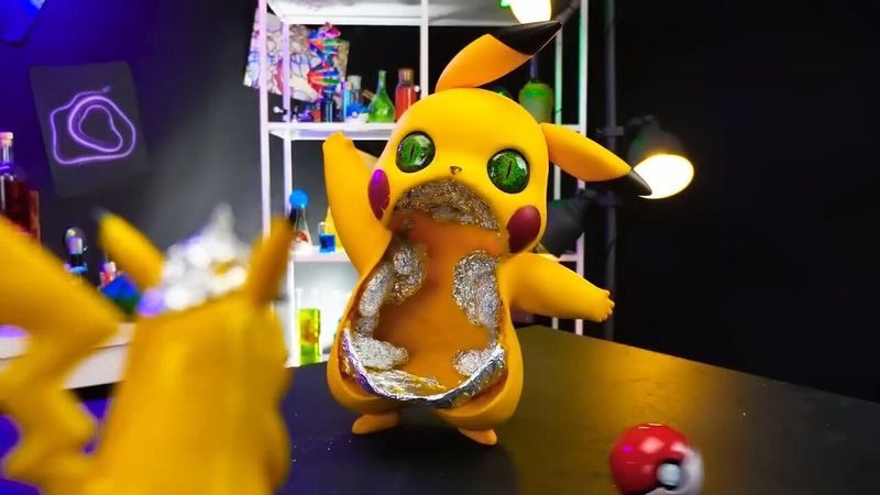 黑化版皮卡丘手工制作1