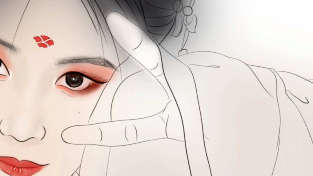 古风 汉服人物板绘教程 简单明了 新手一看就懂