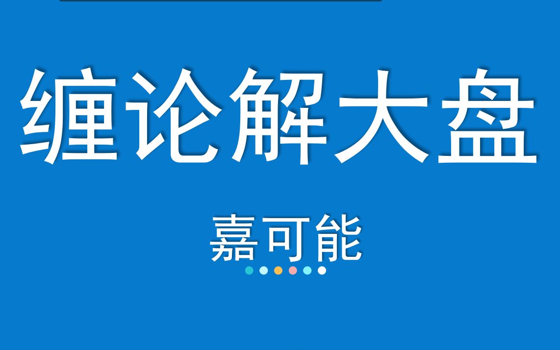 股市缠论,缠论股票行情技术,缠论与上证指数分解 21节