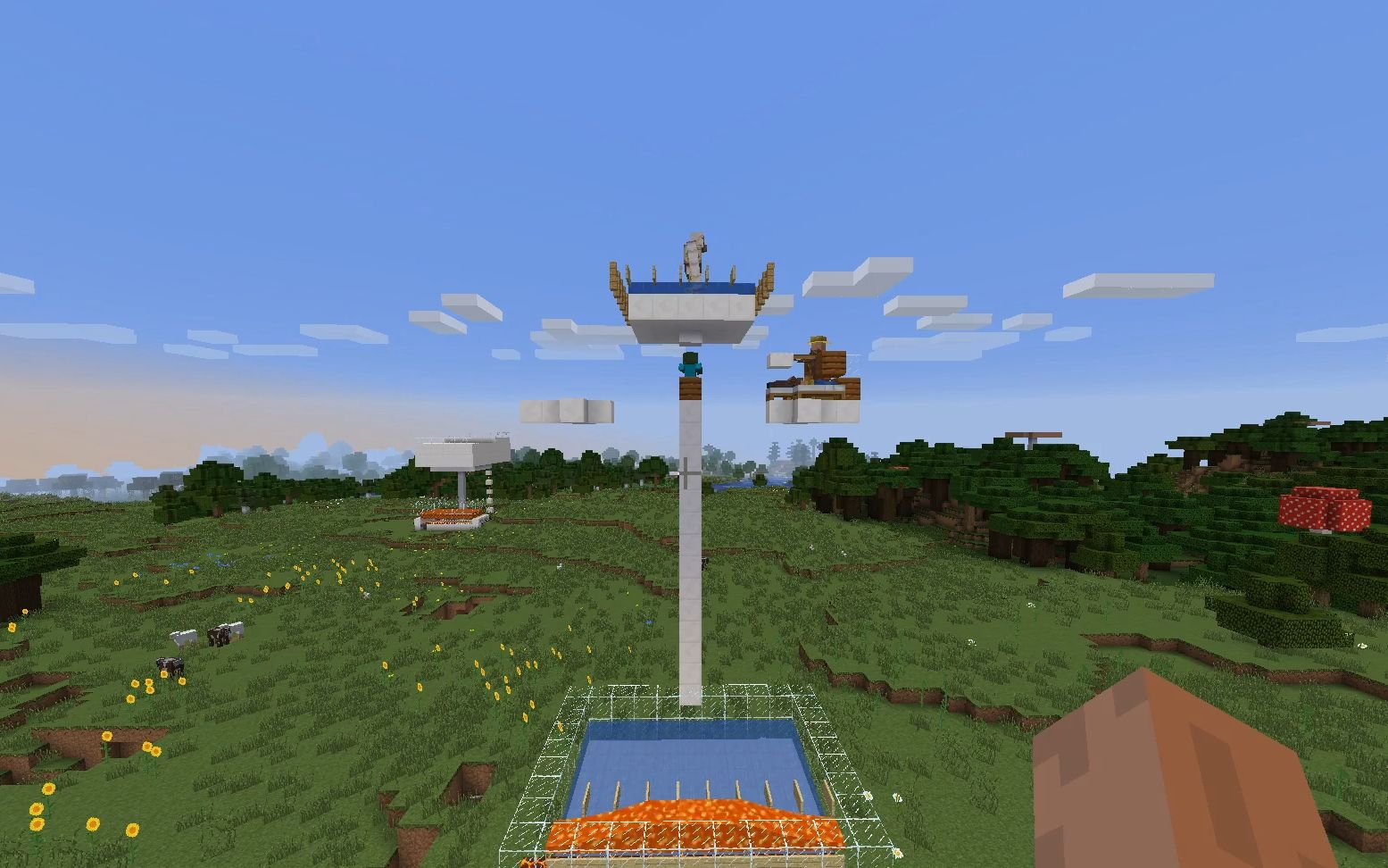 【随便飘芸】我的世界1.14恐吓型刷铁塔教程