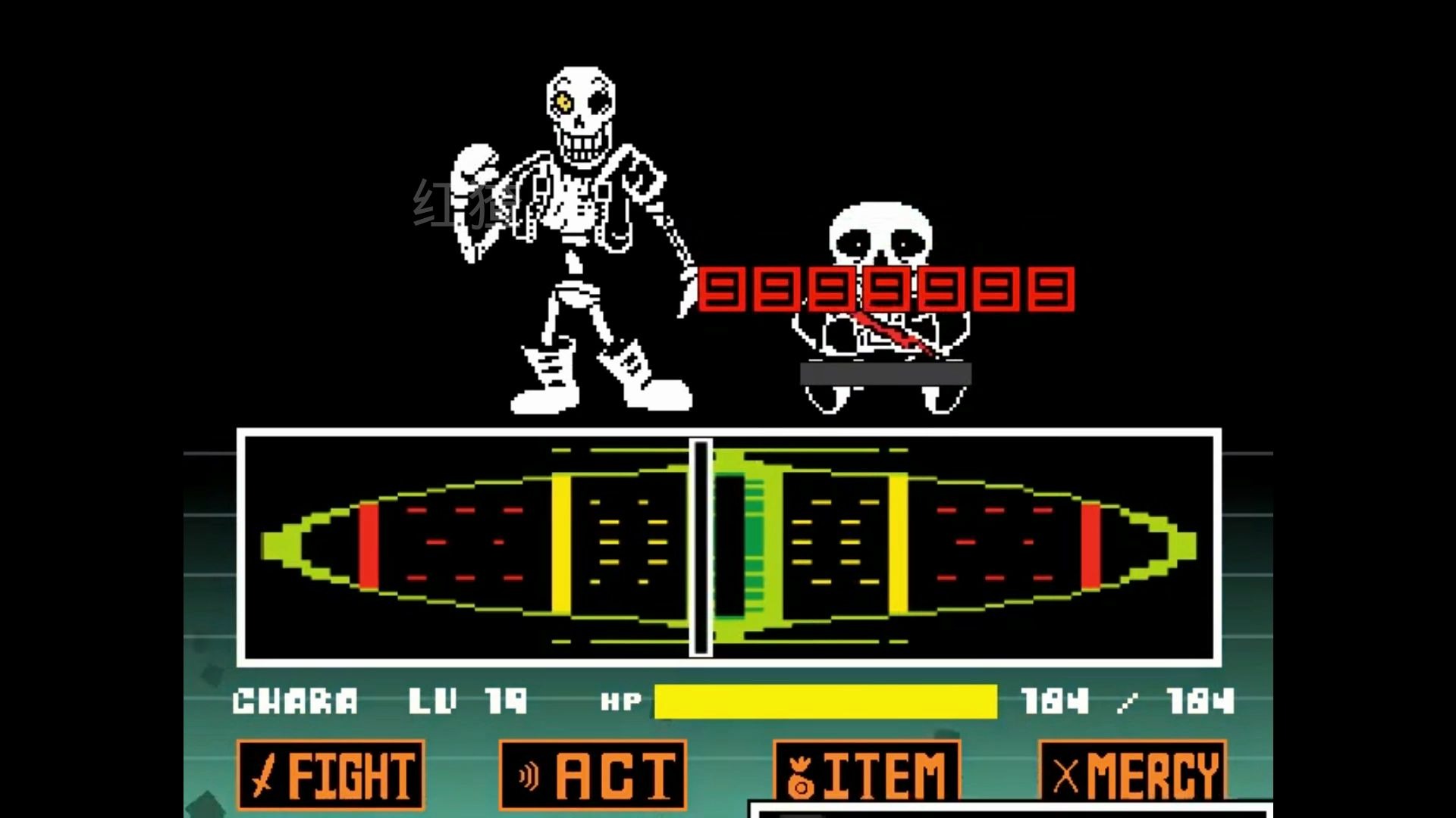 全然不信:当你在papyrus的言语攻击时开锁血会不会死?/当我们砍到了...