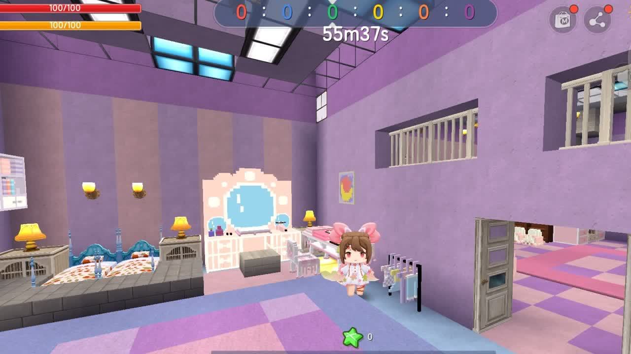 迷你世界:小夕在家的日常生活,卧室的衣服还能自动换皮肤!