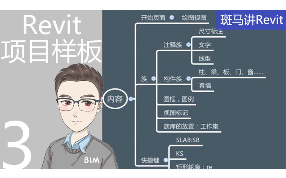 【斑马Revit教程】项目样板C-注释尺寸文字教学BIM教程视频