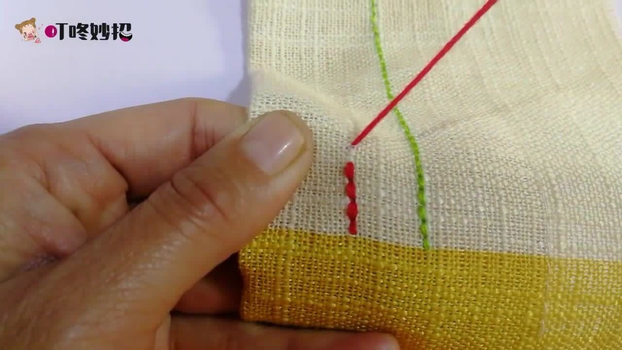 针线活基础针法,回形针,用于明线衣服脱线,简单实用