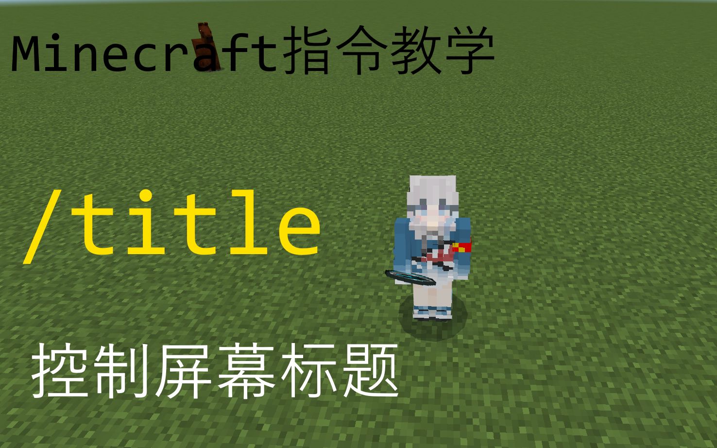 【我的世界指令教程】地图常用指令 - title指令