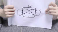 超简单的简笔画,教你画大耳猴子,快来看看吧
