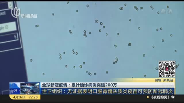 全球新冠肺炎:累计确诊病例突破200万