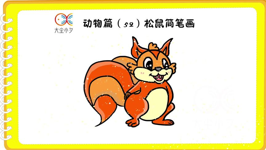 动物篇(52)松鼠简笔画