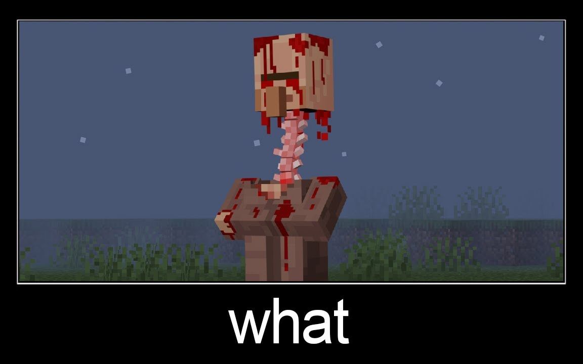 Minecraft wait what meme part 259 (Mutant Villager)【搬运】_哔哩哔哩...