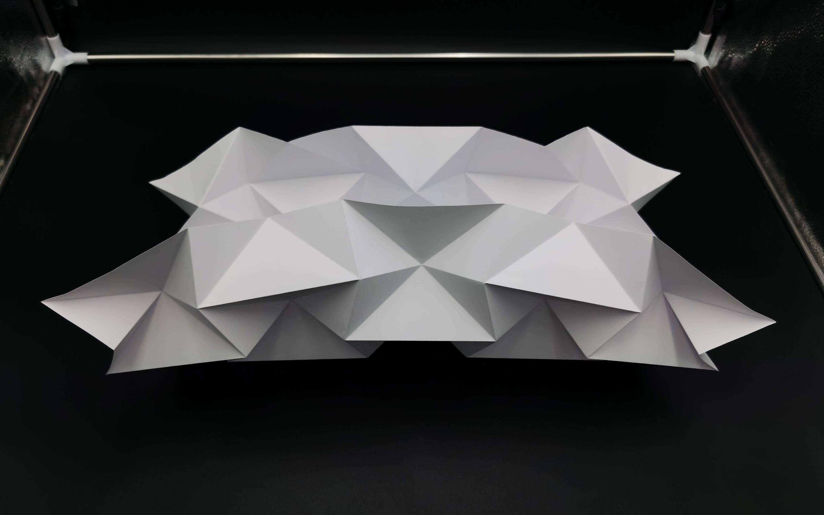 折纸结构的几种3D建模方法(用于作品集展示)