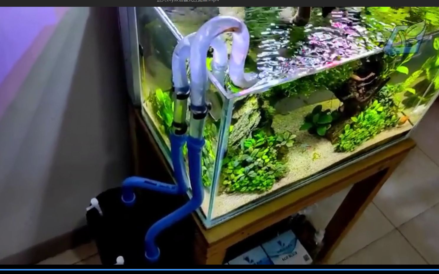 达人DIY鱼缸双管罐式过滤器