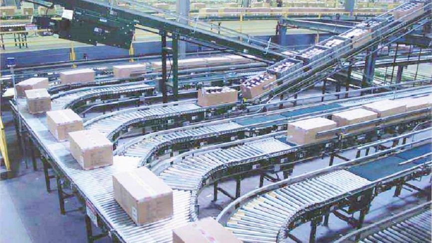 快递物流分拣输送机的设计原理解析,以及如何控制物料的走向