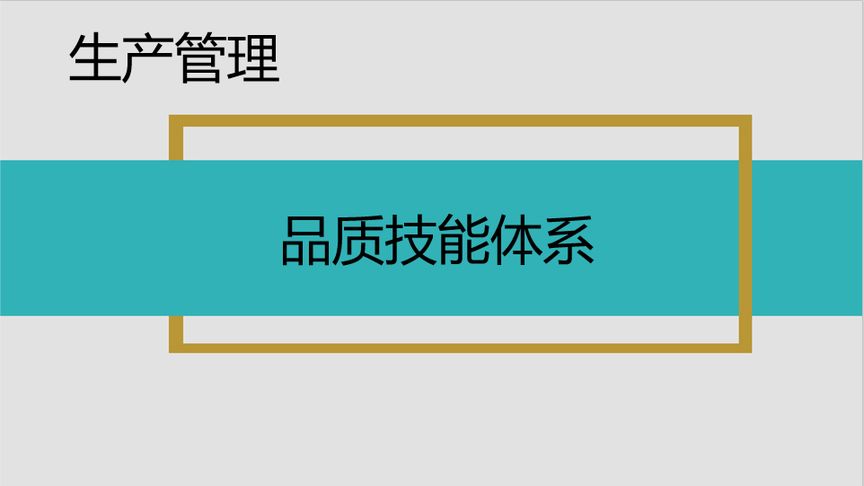 生产管理之品质管控篇A3