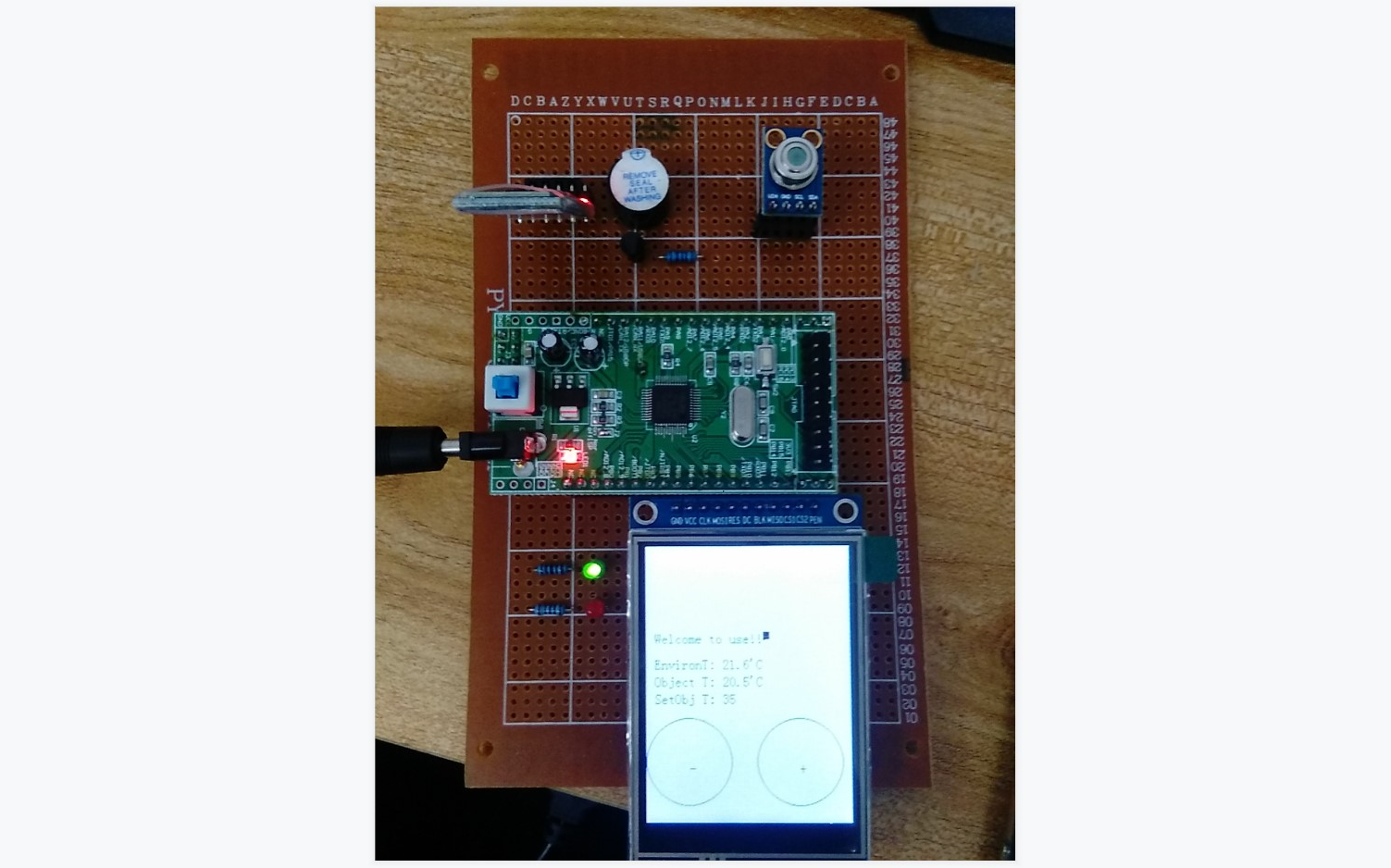 ...屏显示+蓝牙手机app上传控制+led指示灯设计DIY开发板套件21-084