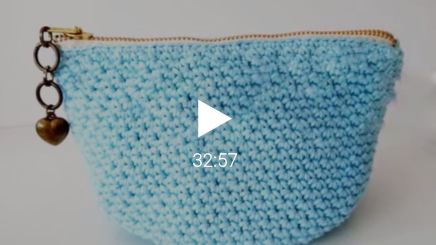 零钱没地方放,用毛线编织个零钱小包包吧!(内附视频教程)