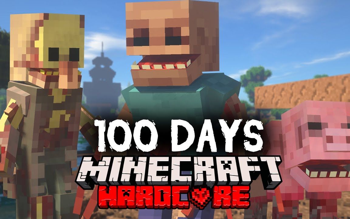 【畸变100天】Minecraft寄生虫模组生存100天——英文原视频