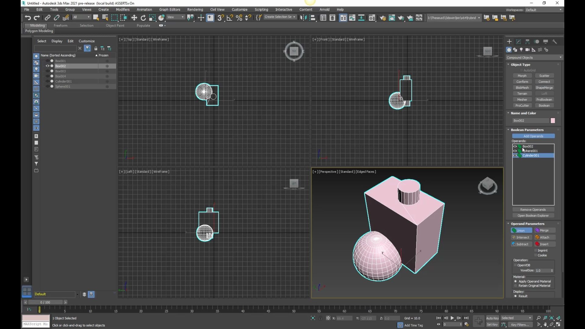 【转载】3ds Max 2021公共路线图 :基于OpenVDB的布尔