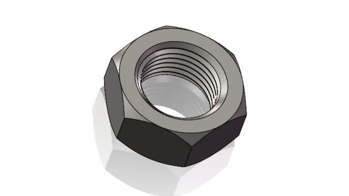 SolidWorks中如何快速完成螺母的绘制,技巧满满