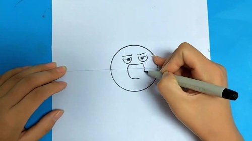 打败病毒,简笔画病毒,创意简笔画病毒,病毒快走开,儿童画