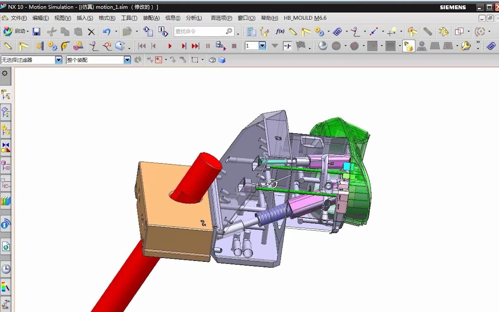经典模具结构讲解,滑块里面做斜顶,模具设计必学结构