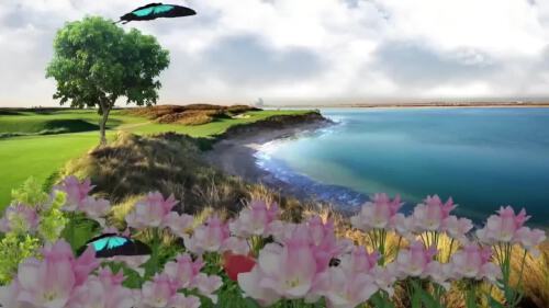 文字动画教程:歌词由中间向两边露出