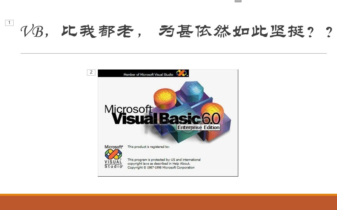 VB,比我都老, 为何依然如此坚挺?